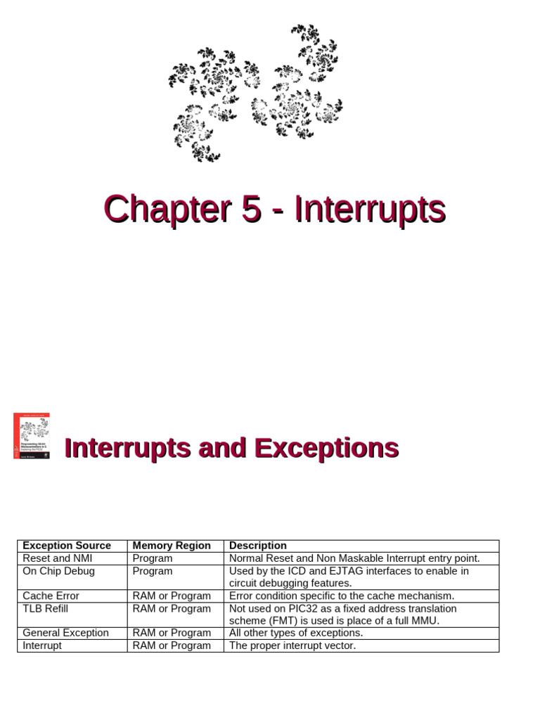 Chapter 5 Interrupts | PDF | Computer Engineering | Computer Architecture