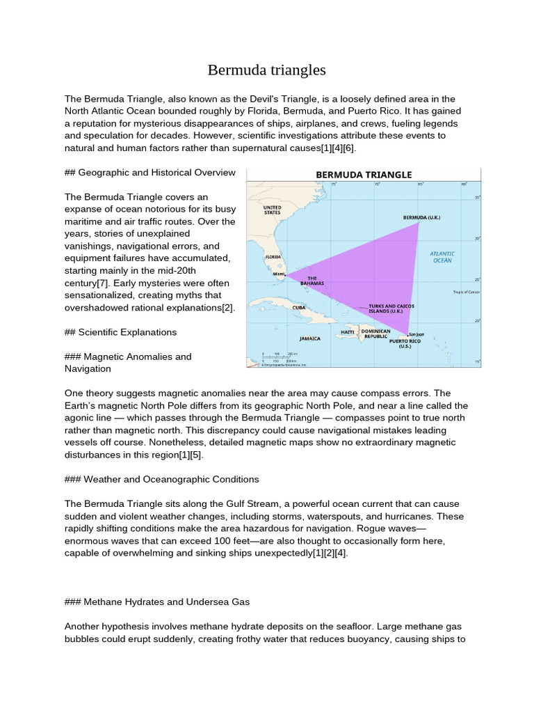 Bermuda Triangles | PDF | Earth Sciences | Physical Geography