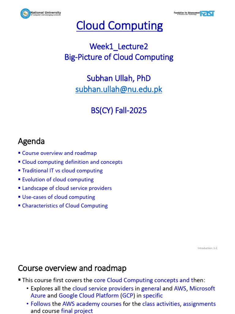 Week1 Lecture2 Cloud Computing | PDF | Cloud Computing | Software As A ...
