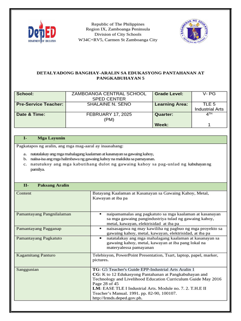 Detailed Lesson Plan in Science 6 | PDF