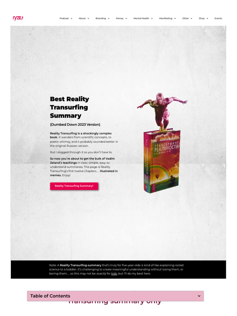 Jryze Me Reality Transurfing Summary Elementor Toc Heading Anchor 35 ...