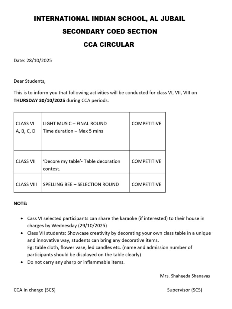 Circular Cca Scs | PDF