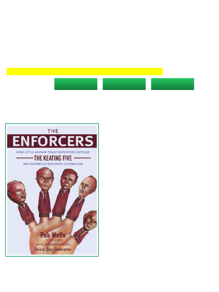 The Enforcers: How Little-Known Trade Reporters Exposed The Keating ...