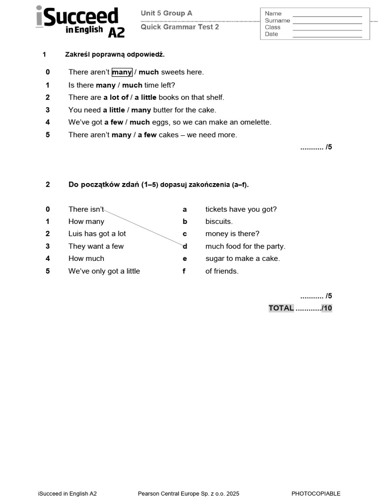 English A2 Practice Exercises | PDF