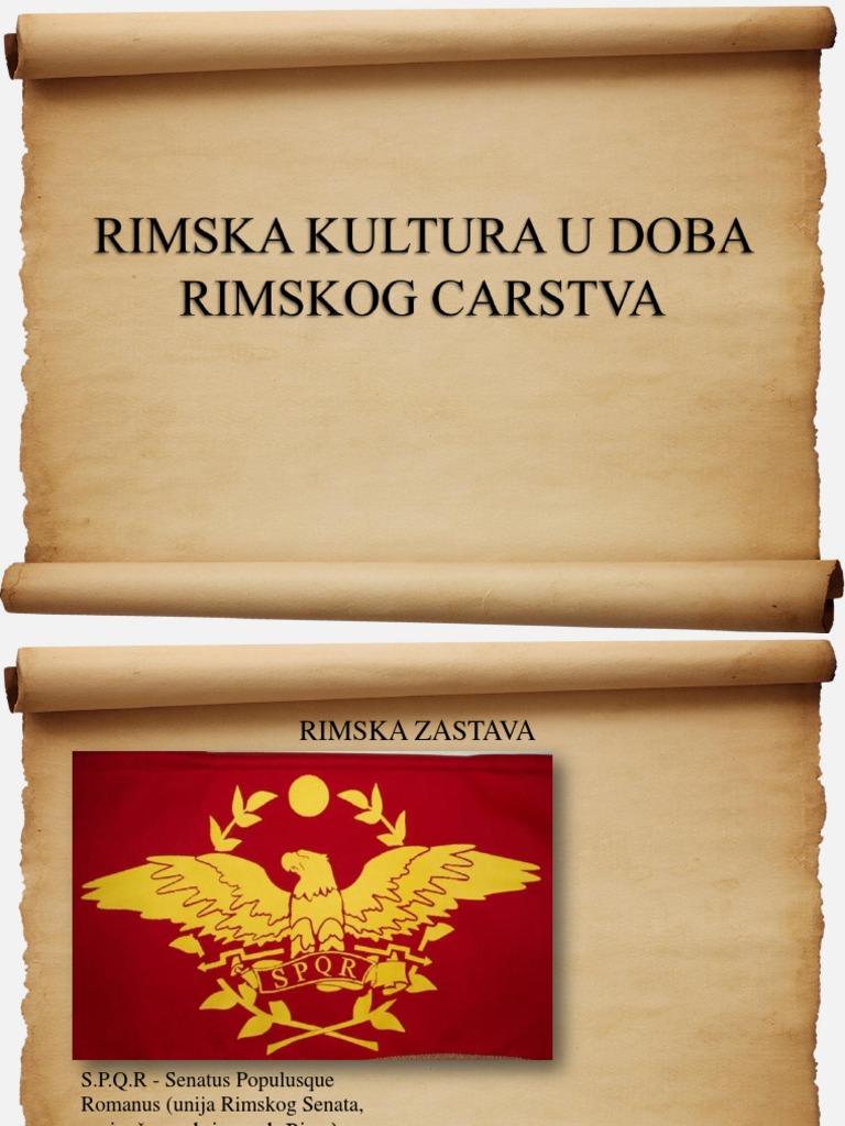 Rimska Kultura U Doba Rimskog Carstva | PDF