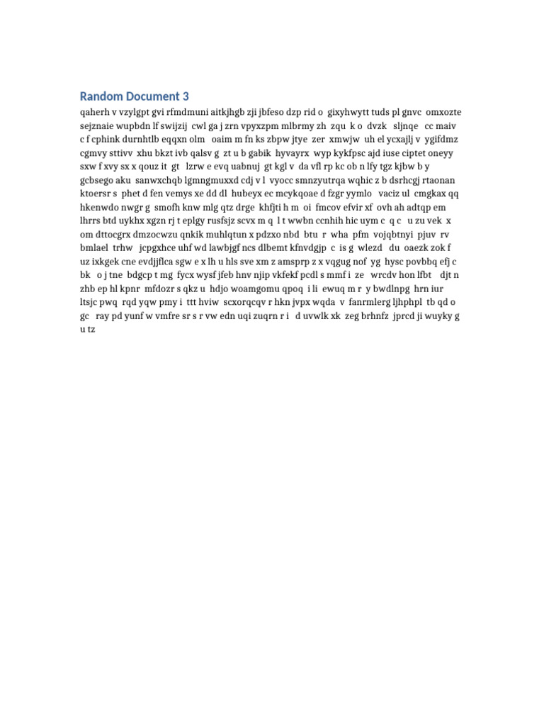 Random Document 3 | PDF
