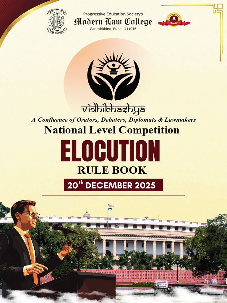 National Elocution Competition 2025 | PDF | Public Speaking | Human ...
