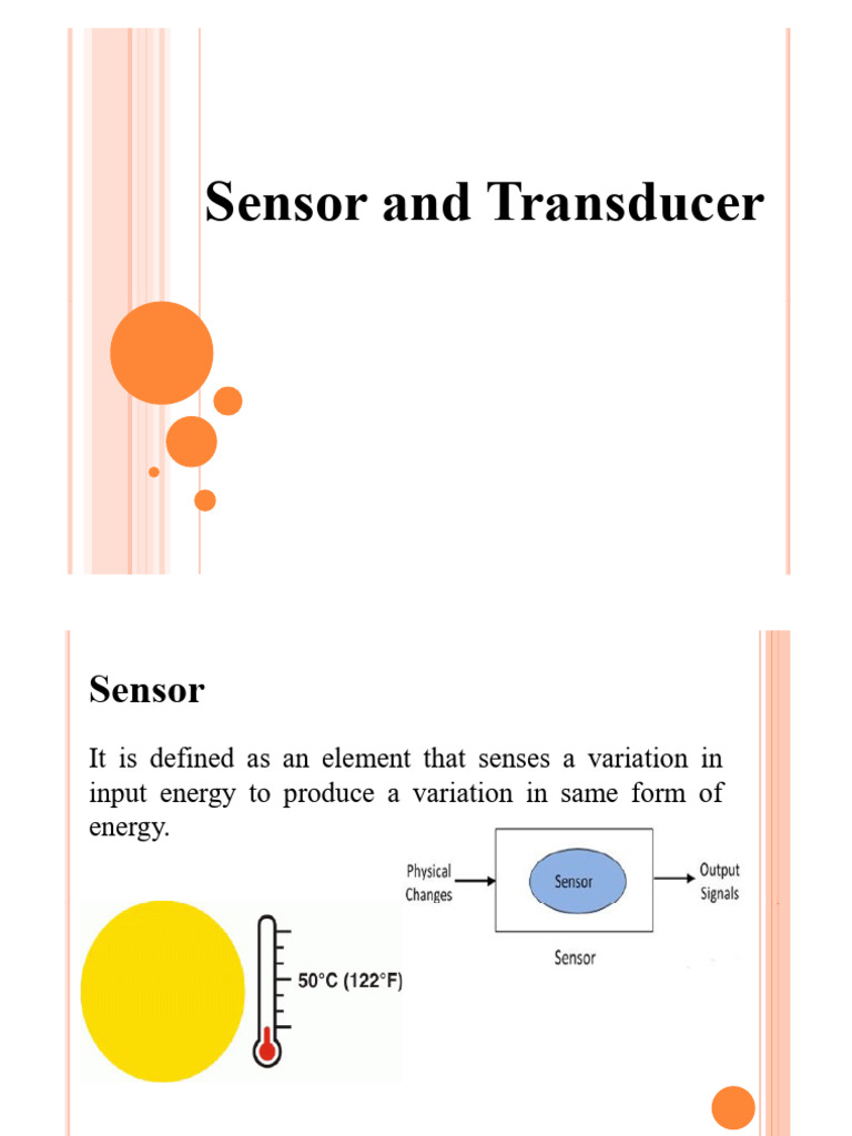 Types of Sensors and Transducers Explained | PDF | Inductance | Capacitor