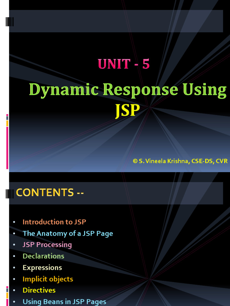 Unit-5 JSP | PDF | Http Cookie | Java (Programming Language)