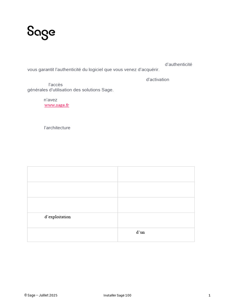 Installation de Sage 100 : Guide Complet | PDF | Serveur (Informatique ...