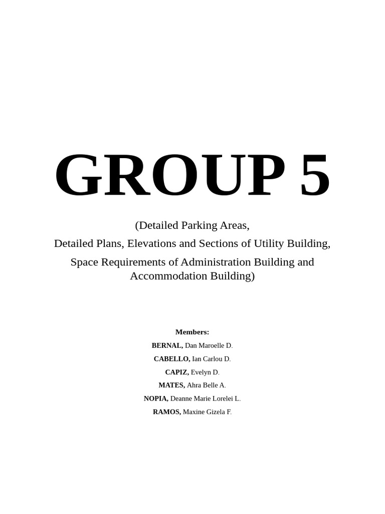 Group 5 Front Page | PDF