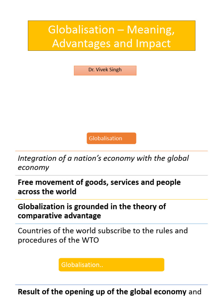 Module 1 Globalisation | PDF | Franchising | Exports