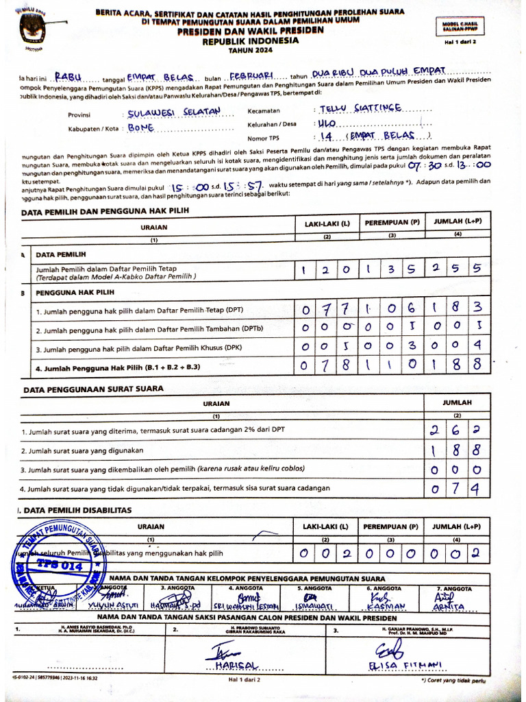 TPS 14 C. Hasil Salinan | PDF