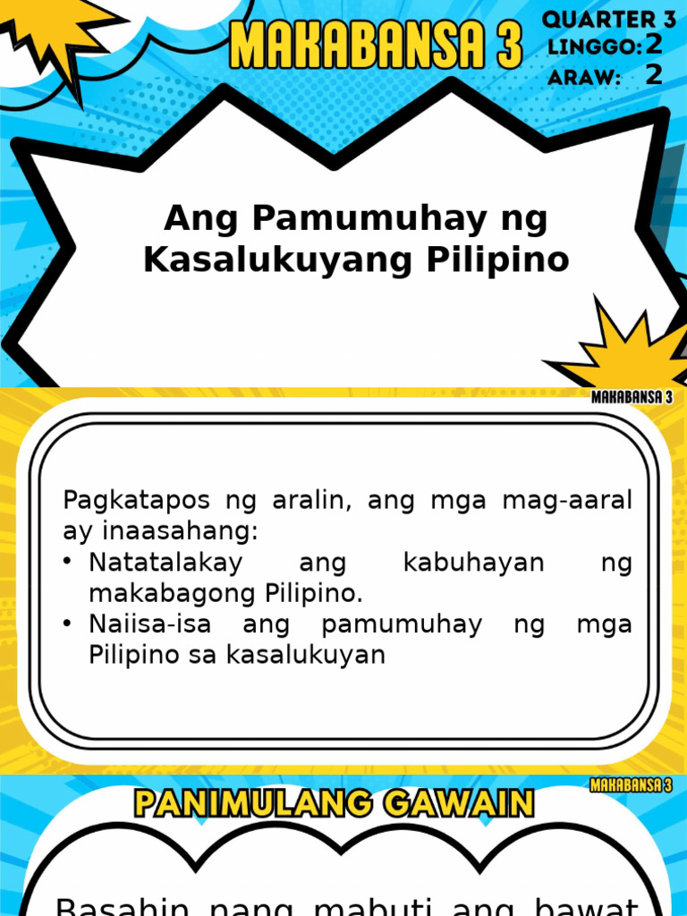 MAKABANSA PPT W2Q3 Day 2 | PDF