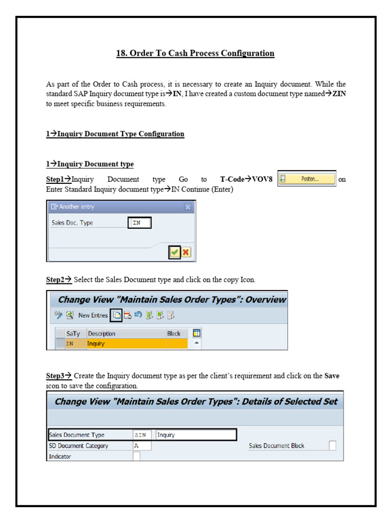 Order to Cash Process Setup Guide | PDF | Computing | Software