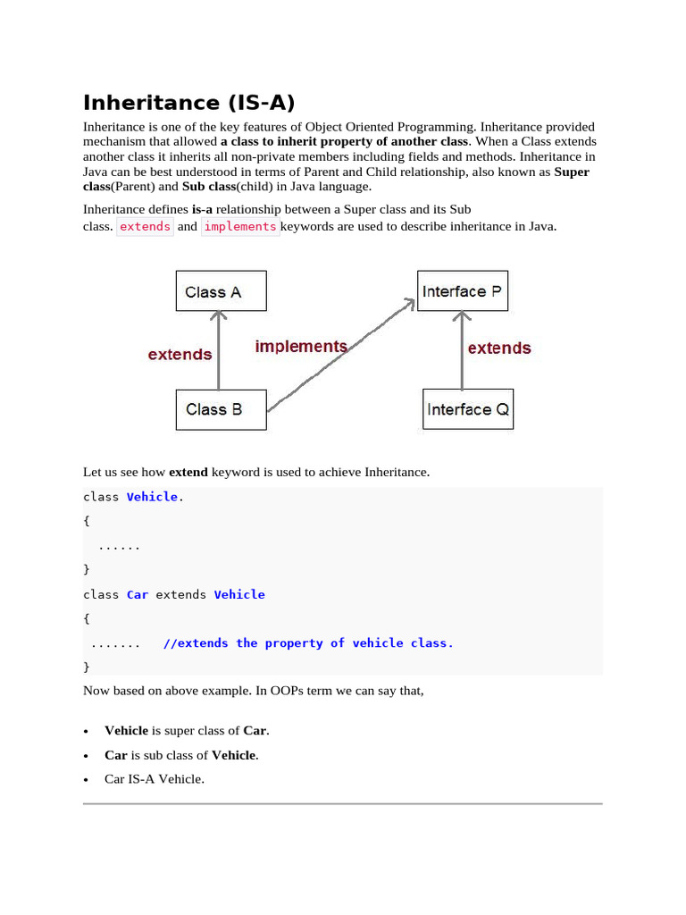 Inheritance | PDF | Inheritance (Object Oriented Programming) | Class ...