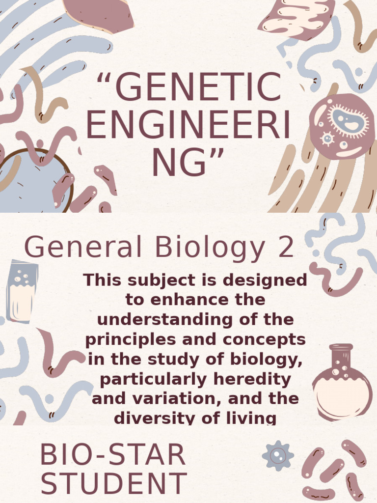 Gen. Biology Grade 12final | PDF | Genetics | Recombinant Dna