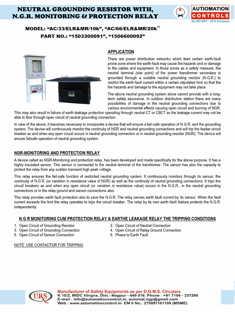 NGR Moni | PDF | Relay | Resistor