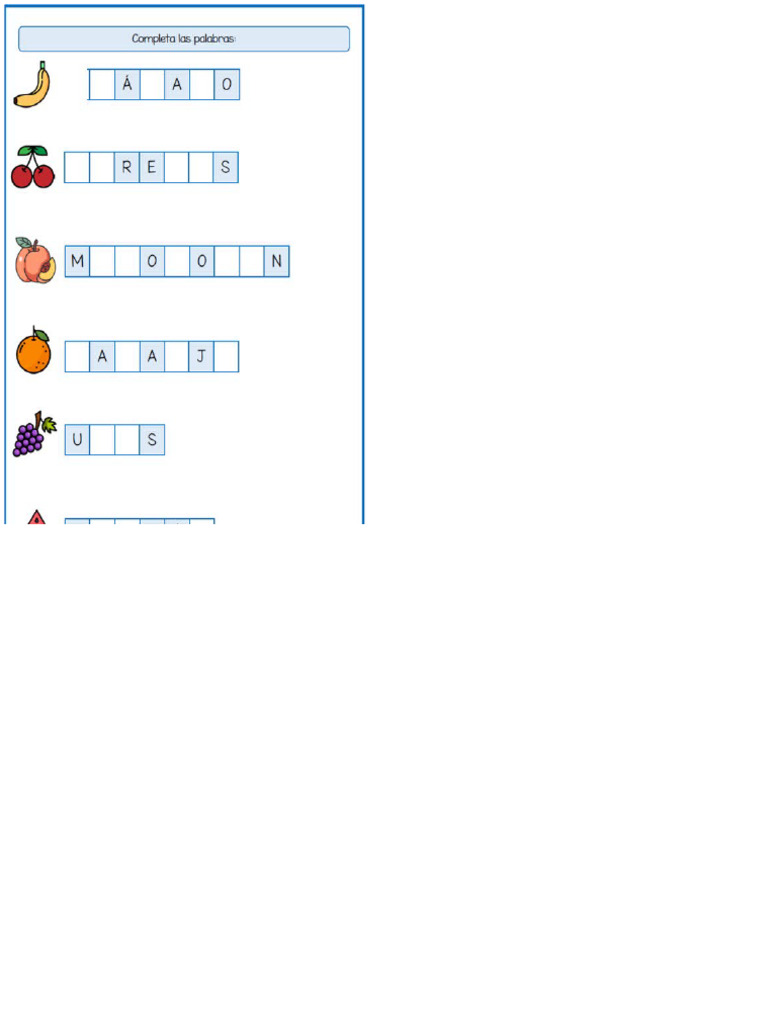 Me Gusta La Fruta Prep | PDF