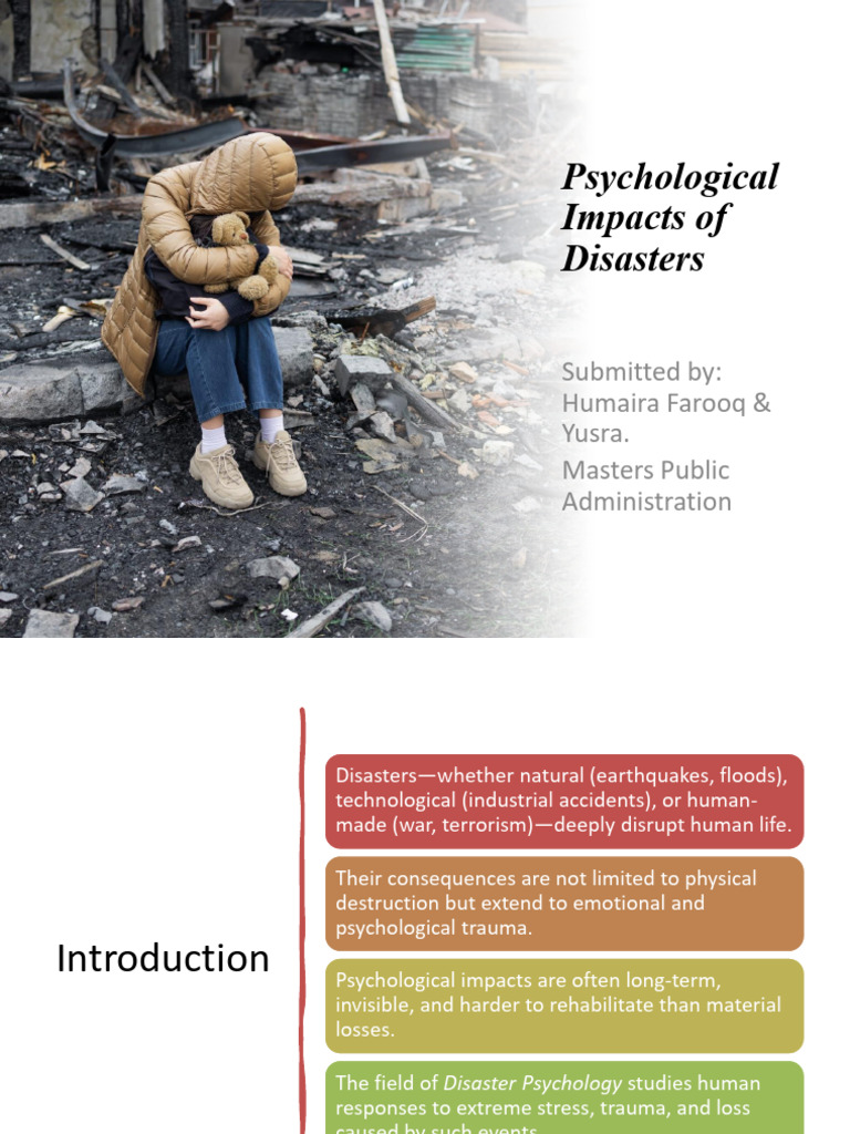 Psychological Effects of Disasters | PDF | Psychological Trauma ...