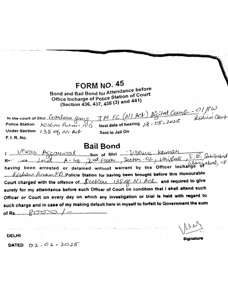 Personal Bond | PDF