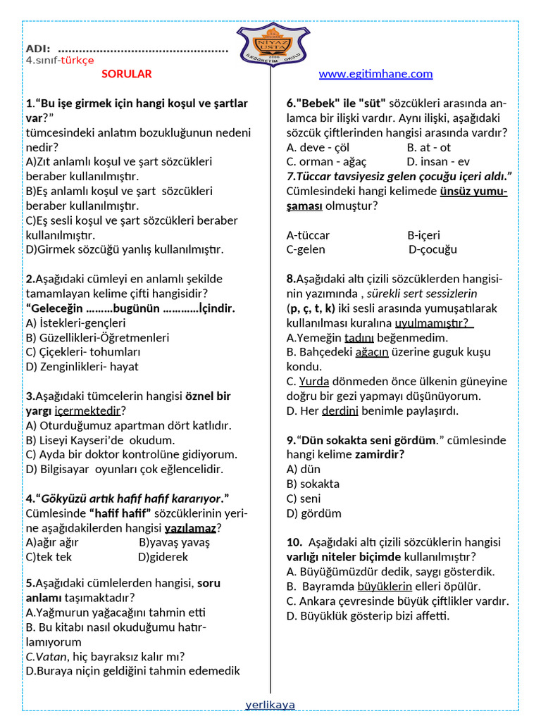 Trke Dlblgsdevsayfasi 2 | PDF
