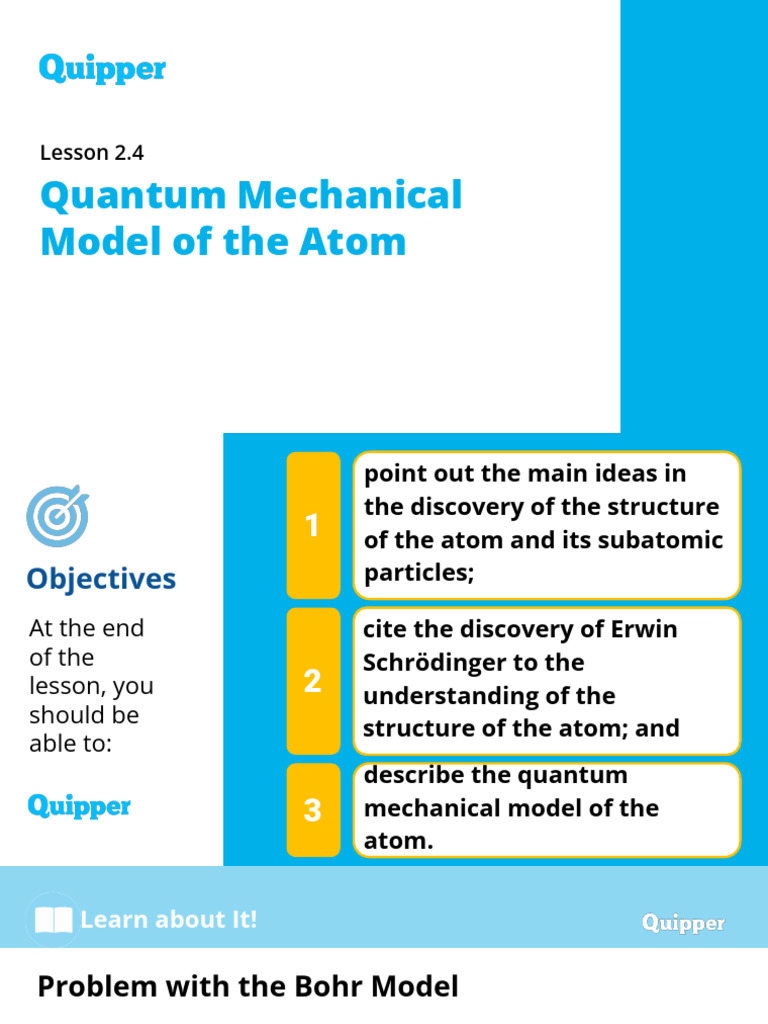 Quantum Mechanical Model of the Atom | PDF | Quantum Mechanics | Electron