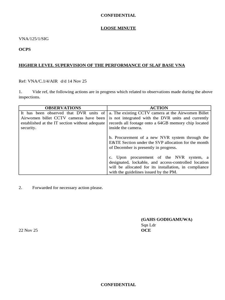 Higher Level Supervision Observation | PDF