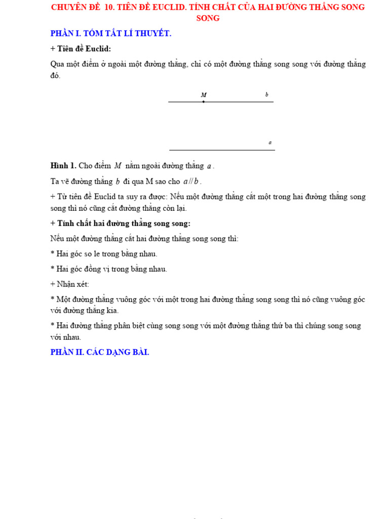 Tiên đề Euclide | PDF