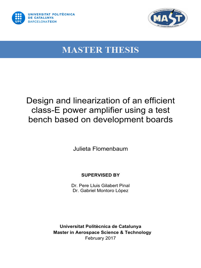 Efficient Class-E Power Amplifier Design | PDF | Orthogonal Frequency ...