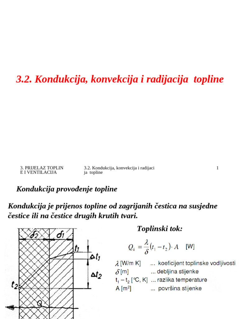 3.2. Kondukcija, Konvekcija I Radijacija Topline | PDF