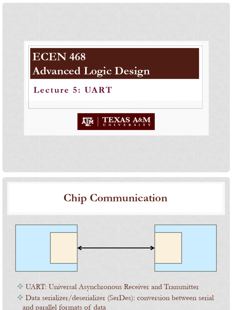 468lec05 UART | PDF | Computing | Telecommunications