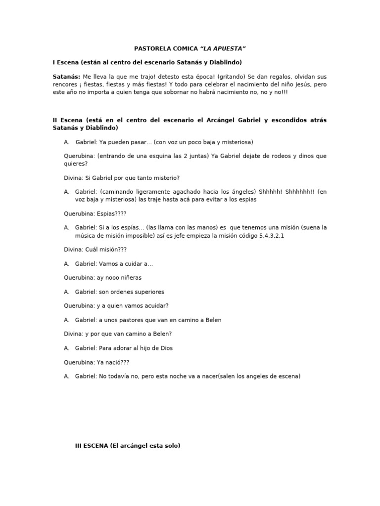 PASTORELA COMICA | PDF | Gabriel | Satán