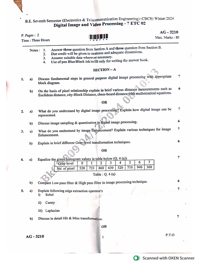 DIVP Univ Paper (1) Assignment 1 | PDF