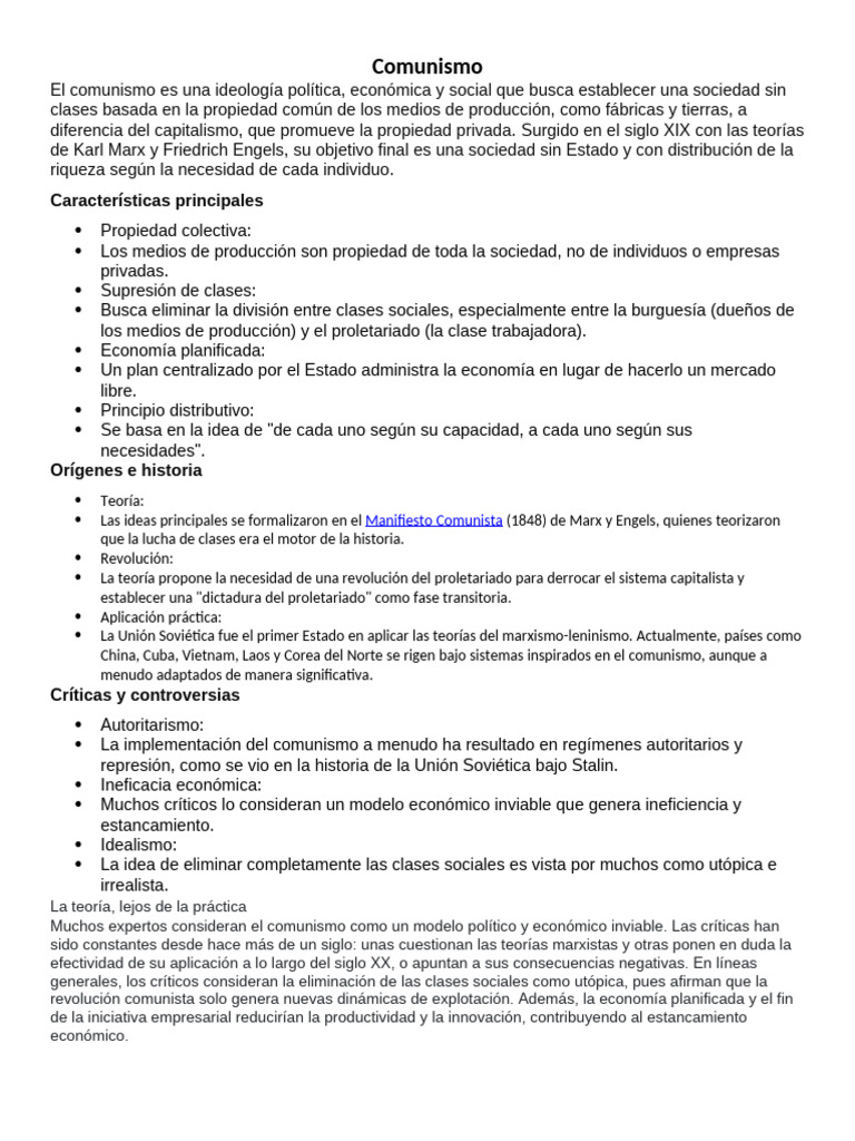 Comunismo | PDF | Comunismo | marxismo