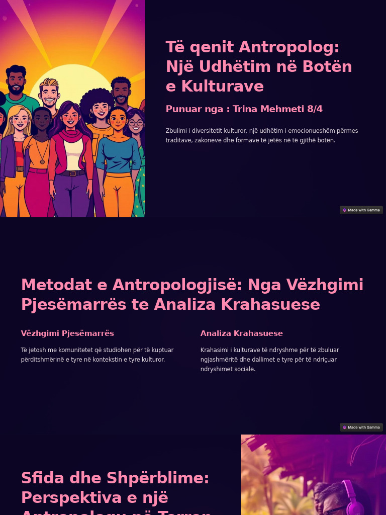 Te Qenit Antropolog Nje Udhetim Ne Boten e Kulturave | PDF