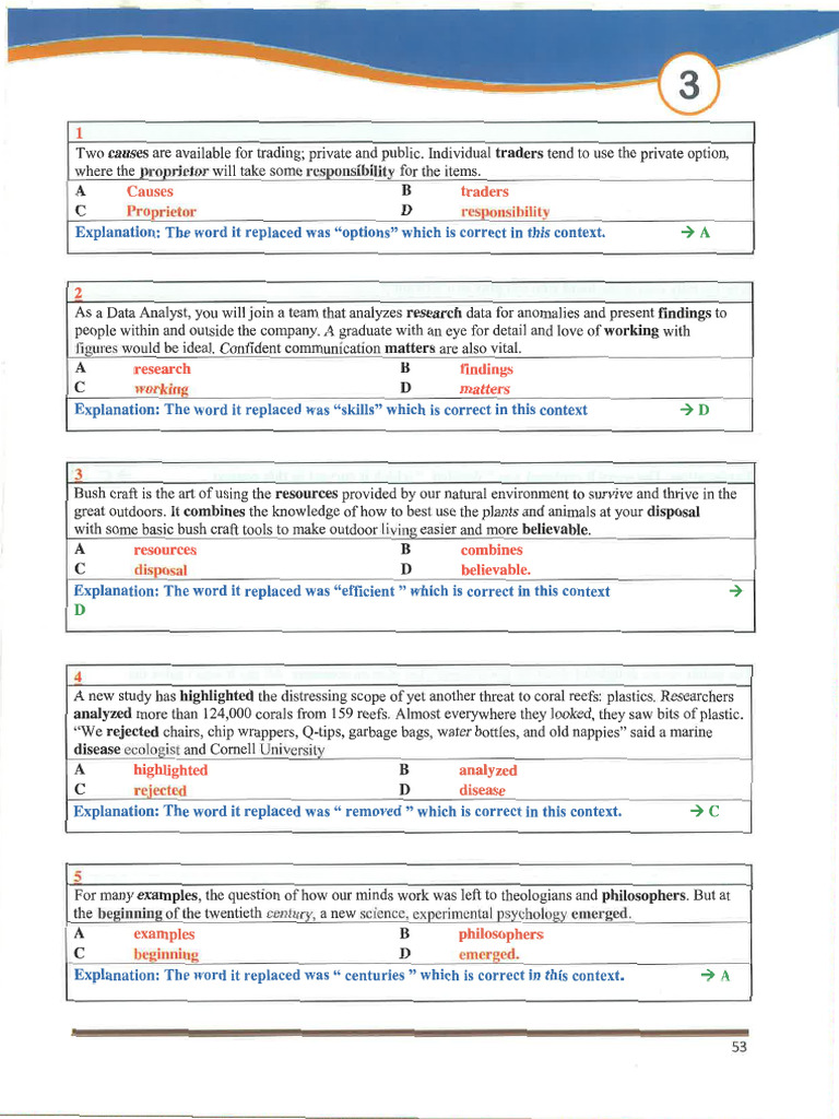 Contextual Errors H | PDF