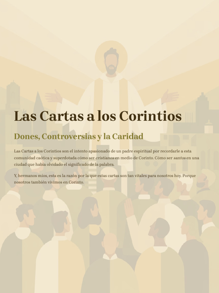 Cartas A Los Corintios | PDF | Cristo (título) | Primera epístola a los ...