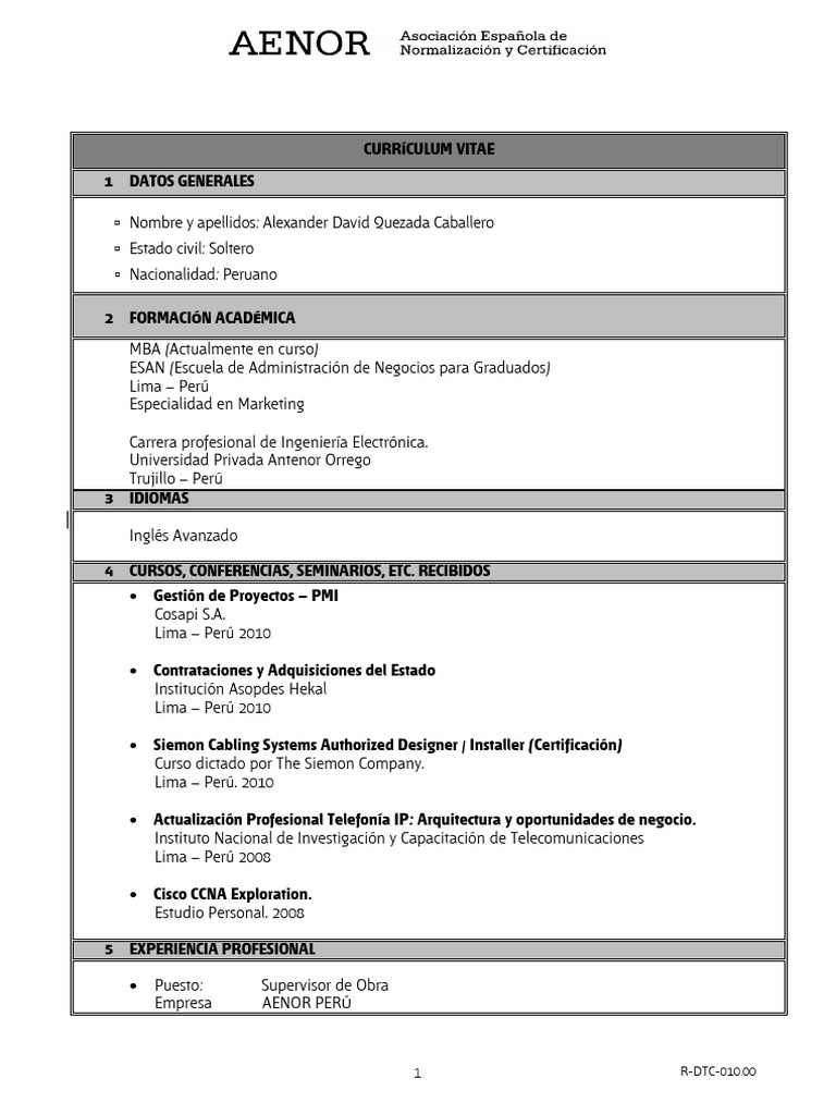 Alexander Quezada | PDF | Perú | Business