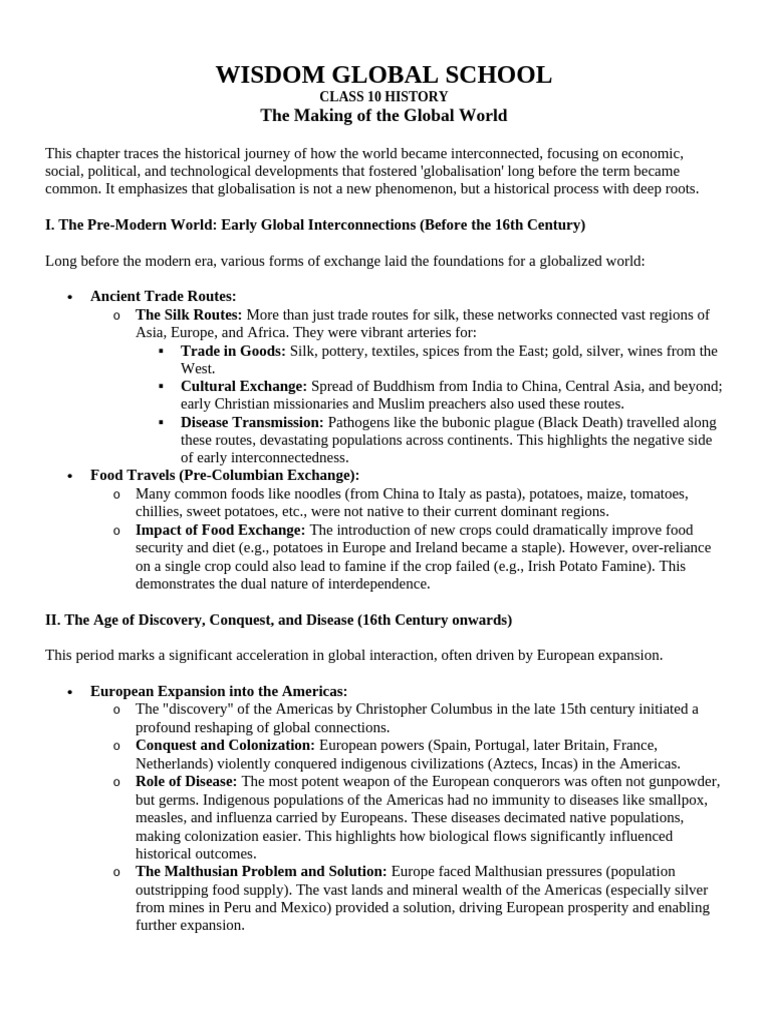 Making of The Global World | PDF | European Colonization Of The ...