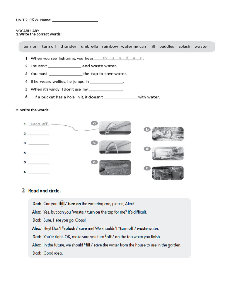 Unit 2. R&W | PDF
