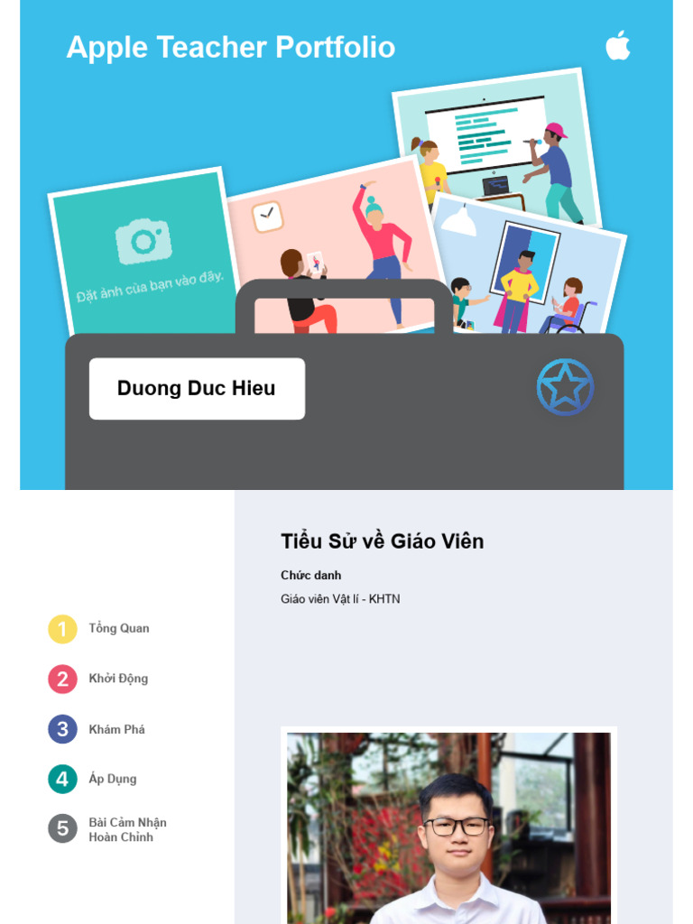 Apple Teacher Portfolio Template | PDF