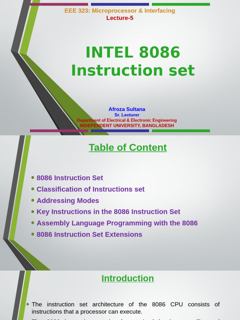 Lecture-5 Instruction Set | PDF | Binary Coded Decimal | Central ...