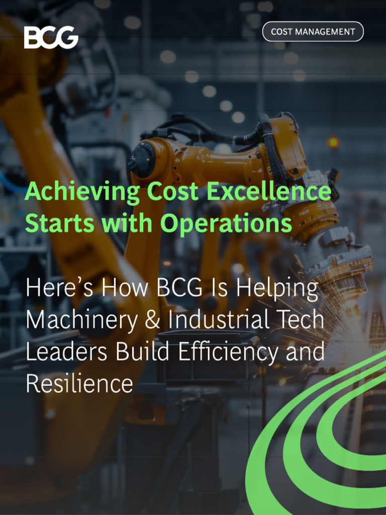 Achieving Cost Excellence Starts With Operations | PDF