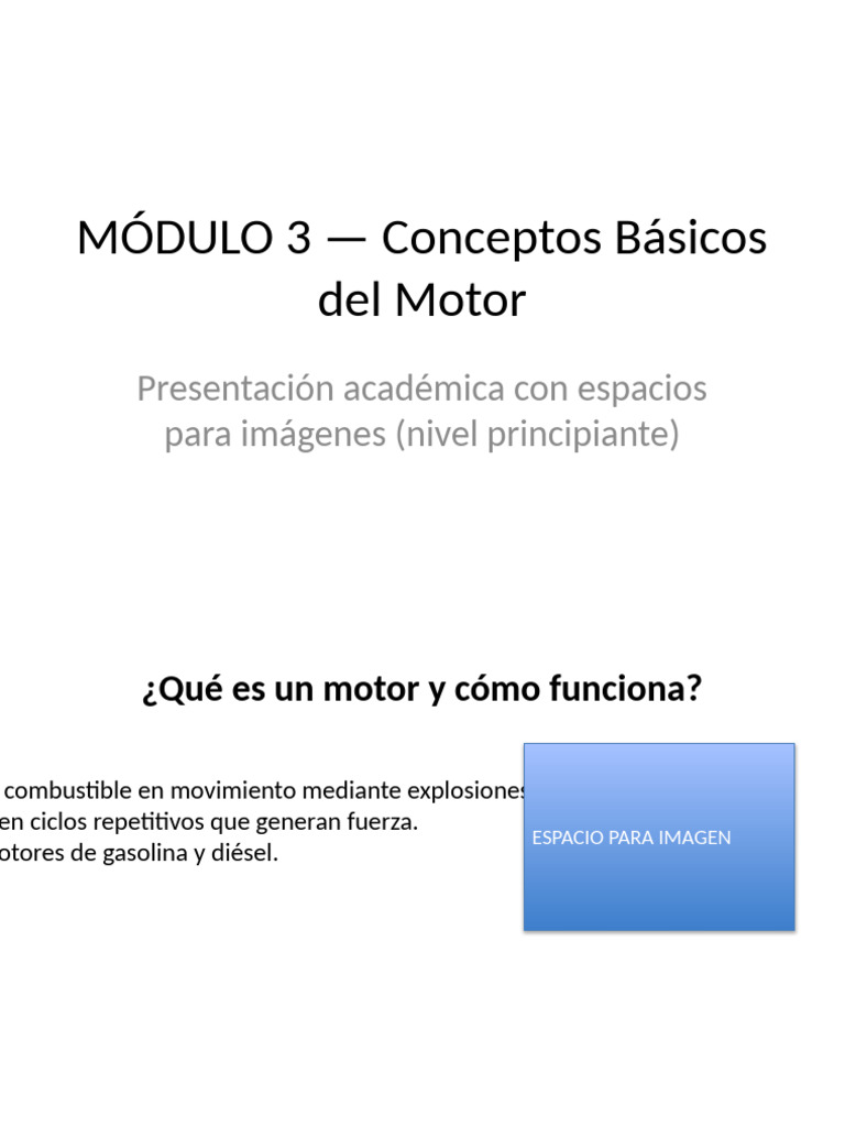 Modulo3 Mecanica Automotriz Presentacion | PDF