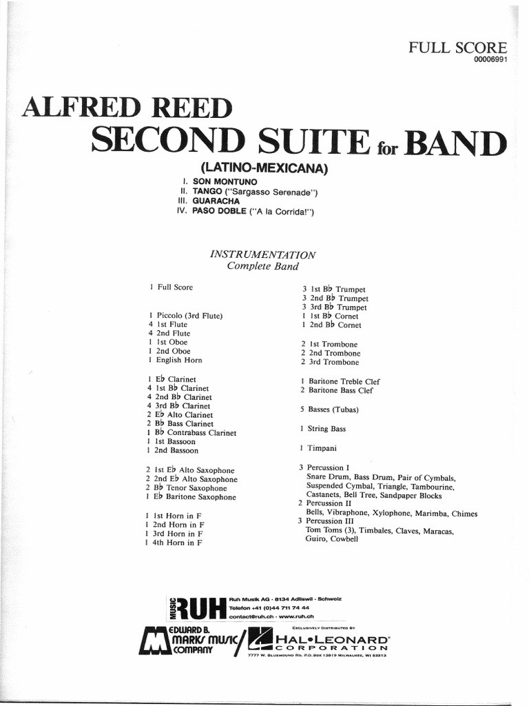 Reed 2ndsuite 00 Score | PDF