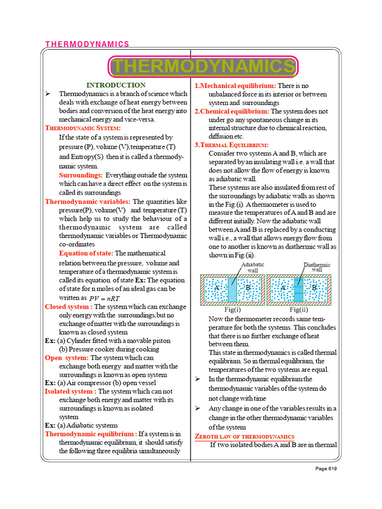 Understanding Thermodynamics Basics | PDF | Thermodynamics | Temperature