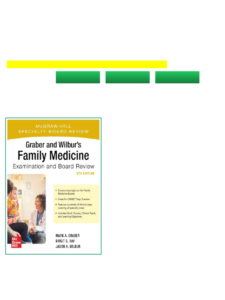 Graber and Wilbur’s Family Medicine Examination and Board Review Jason ...