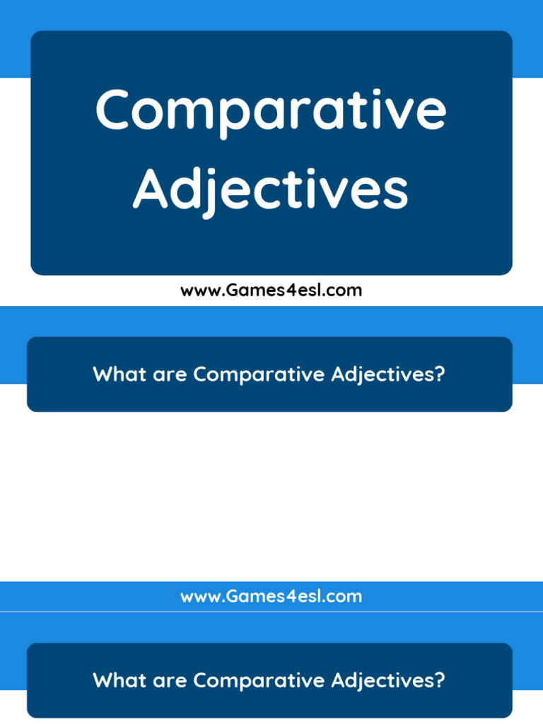 Understanding Comparative Adjectives | PDF | Syllable | Consonant