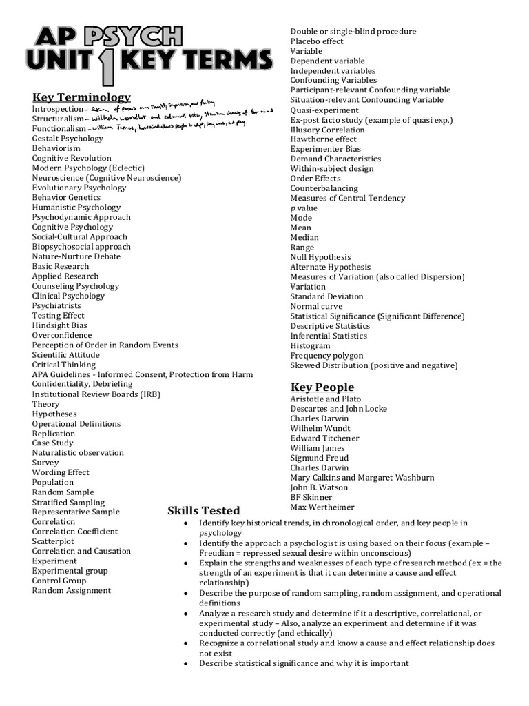Key Concepts in Psychology and Research | PDF | Psychology | Statistics